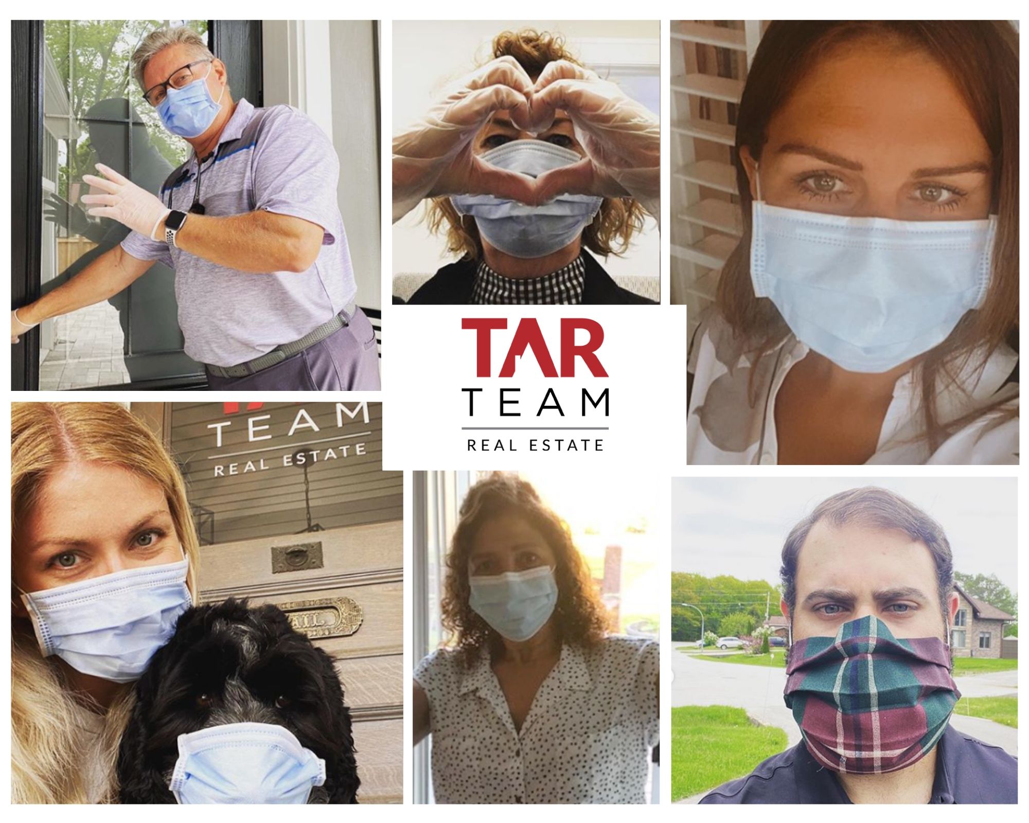 Tar Team wearing face masks to to protect clients from COVID-19 during ...